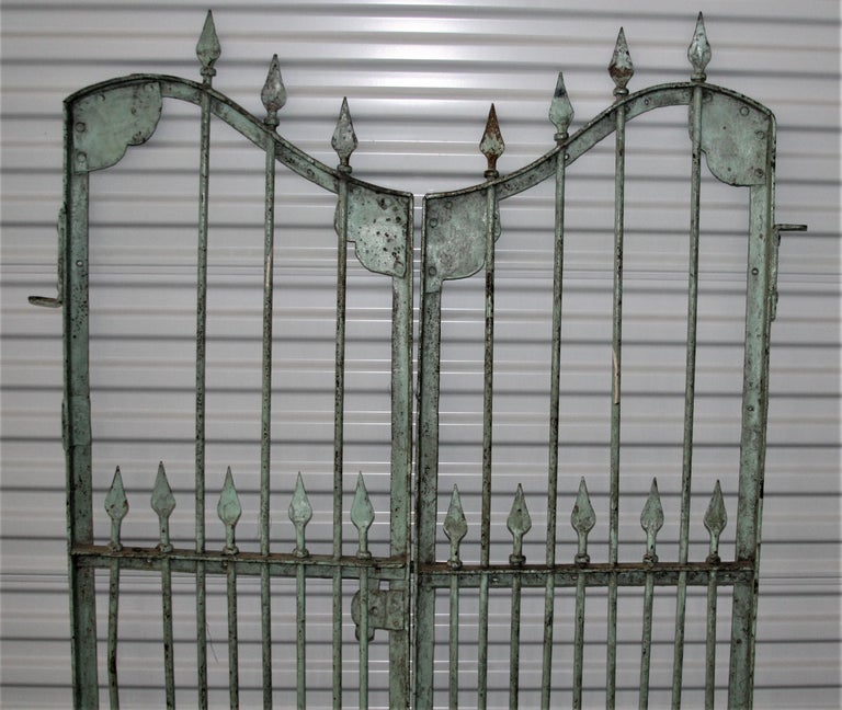 Vintage Art Nouveau Style Hand Forged Iron Gate from a Colonial Era ...