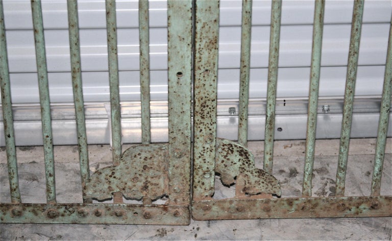 Vintage Art Nouveau Style Hand Forged Iron Gate from a Colonial Era ...