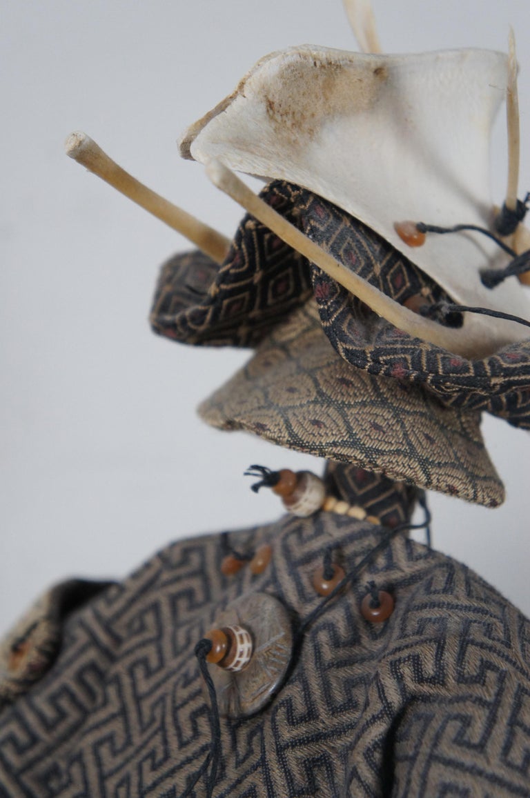 Vintage Artesian Japanese Samurai Warrior Musha Doll Figurine Chicken ...