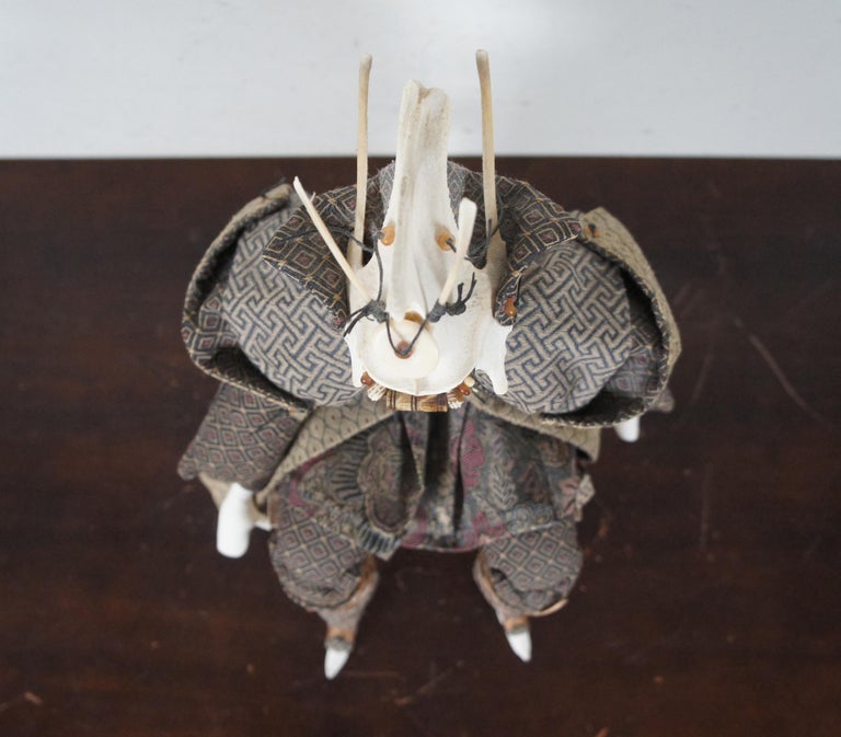 Vintage Artesian Japanese Samurai Warrior Musha Doll Figurine Chicken ...