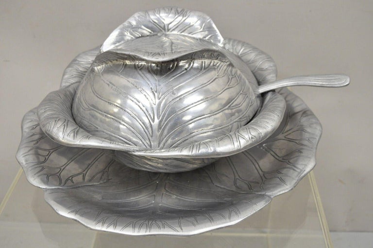 Vintage Arthur Court 1979 Cabbage Lettuce Tureen Serving Bowl with ...