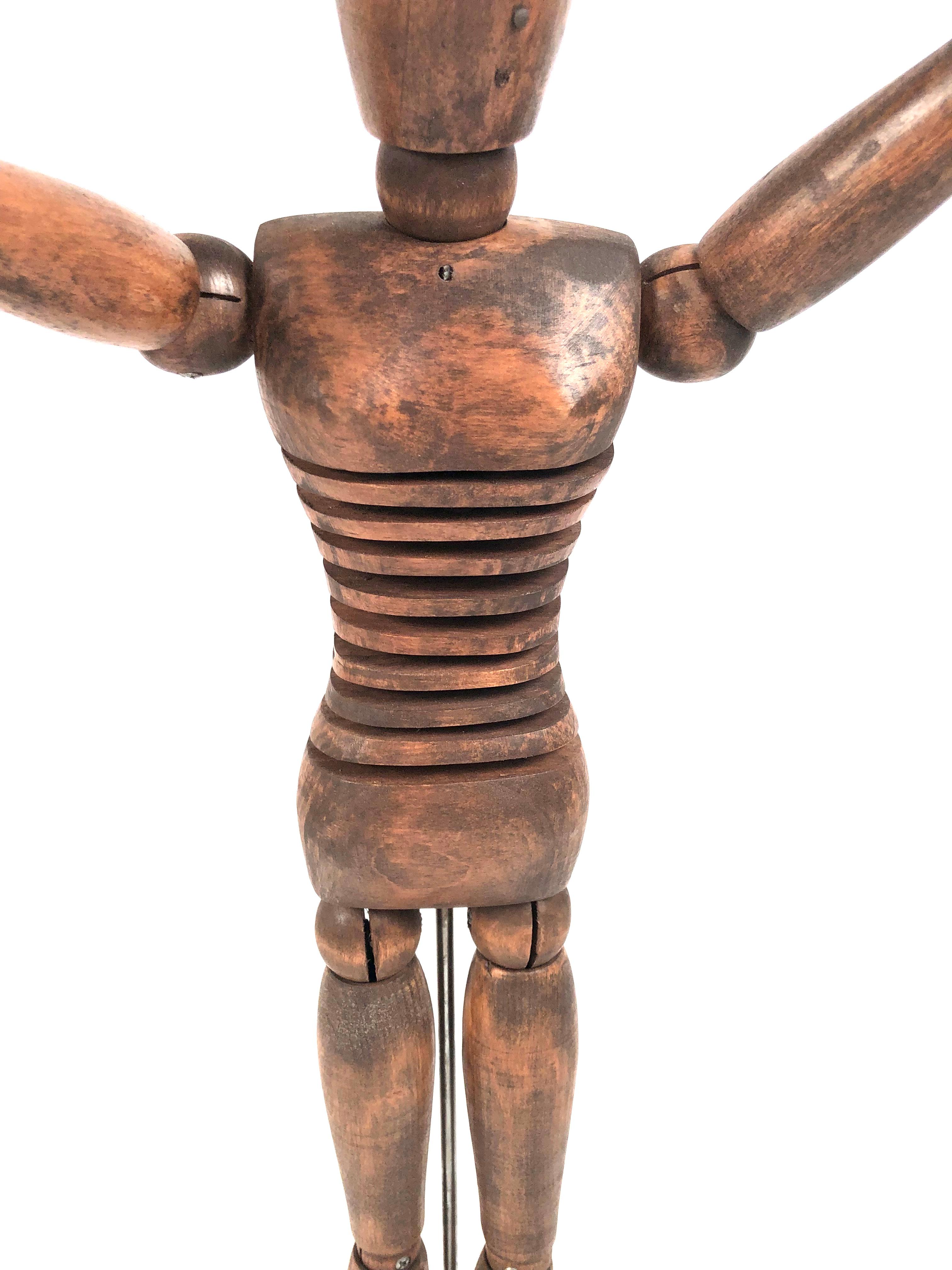 Vintage Articulated Wood Artist's Figure at 1stDibs