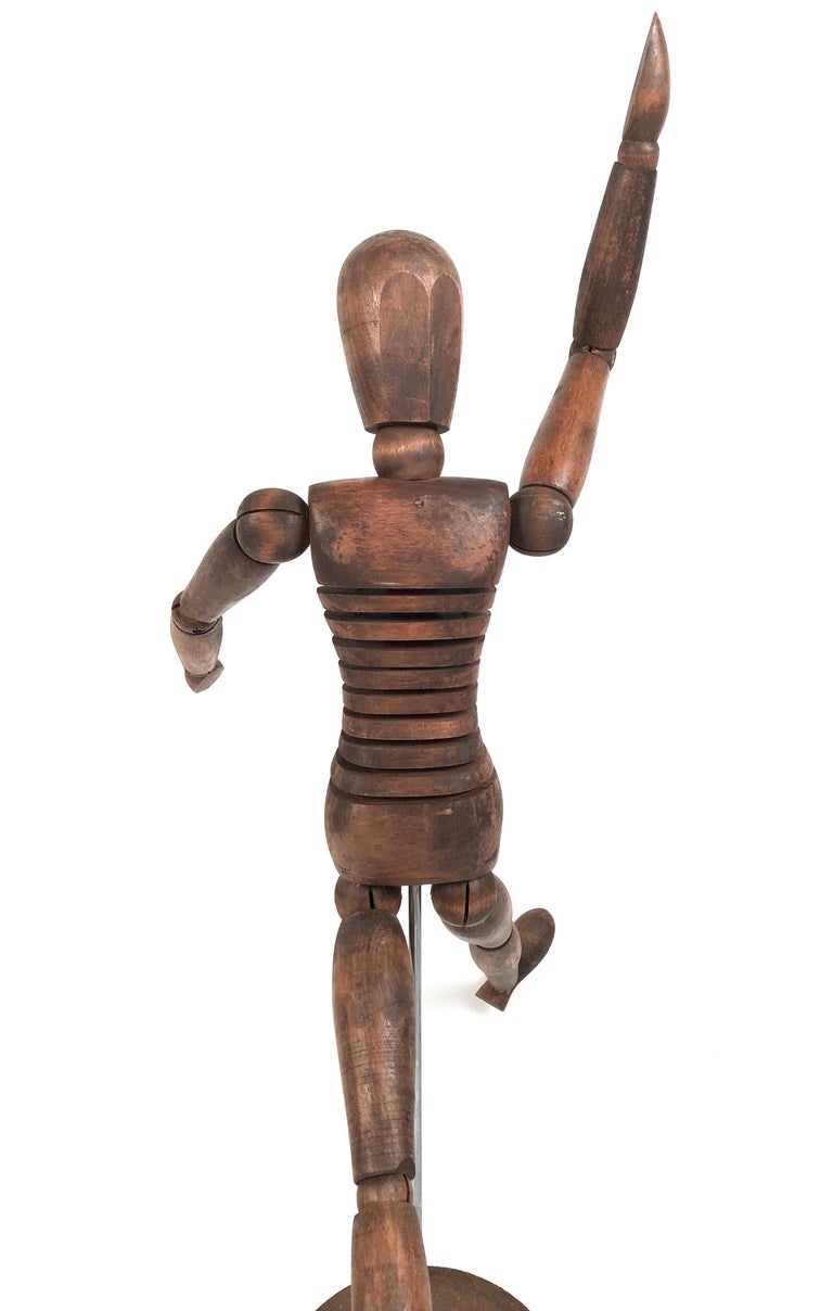 Vintage Articulated Wood Artist's Figure For Sale at 1stdibs