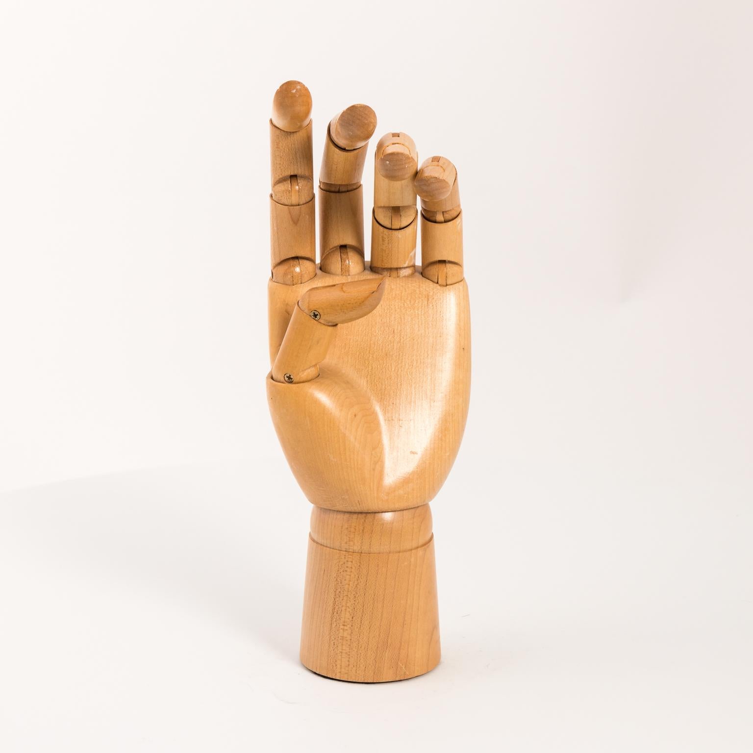 Vintage Articulated Wood Hands at 1stDibs | articulated wooden hand ...