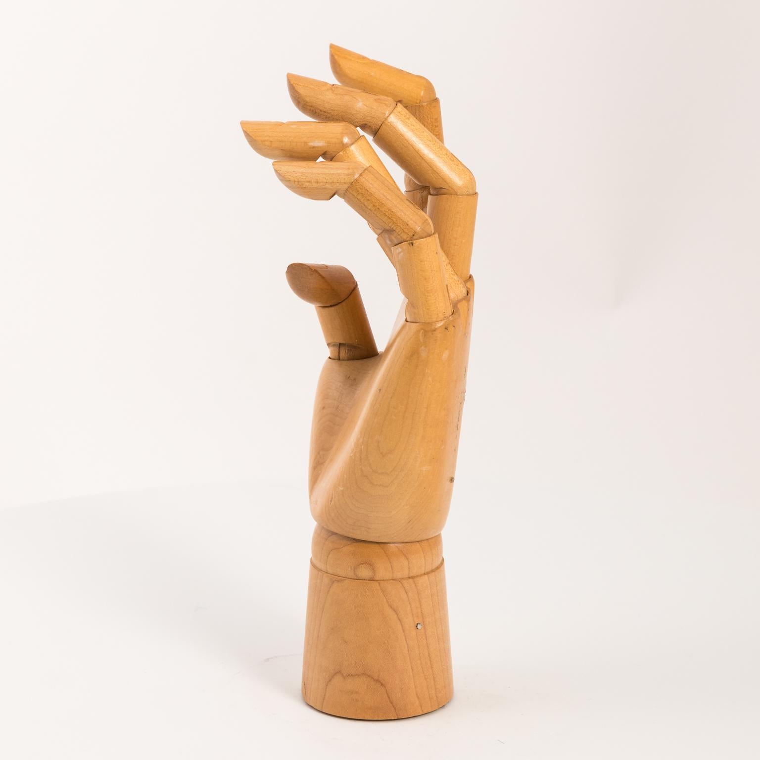 Vintage Articulated Wood Hands at 1stDibs | articulated wooden hand ...