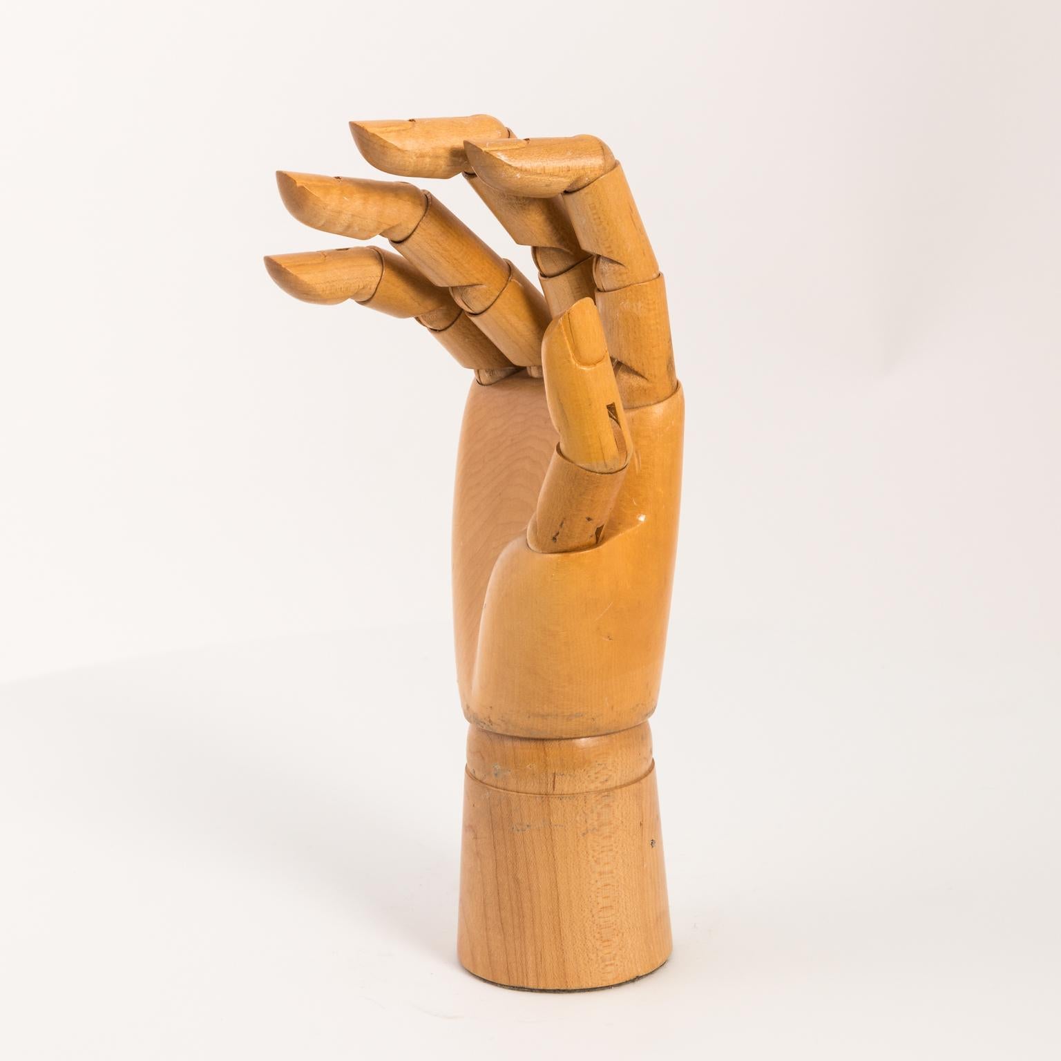 Vintage Articulated Wood Hands at 1stDibs | articulated wooden hand ...
