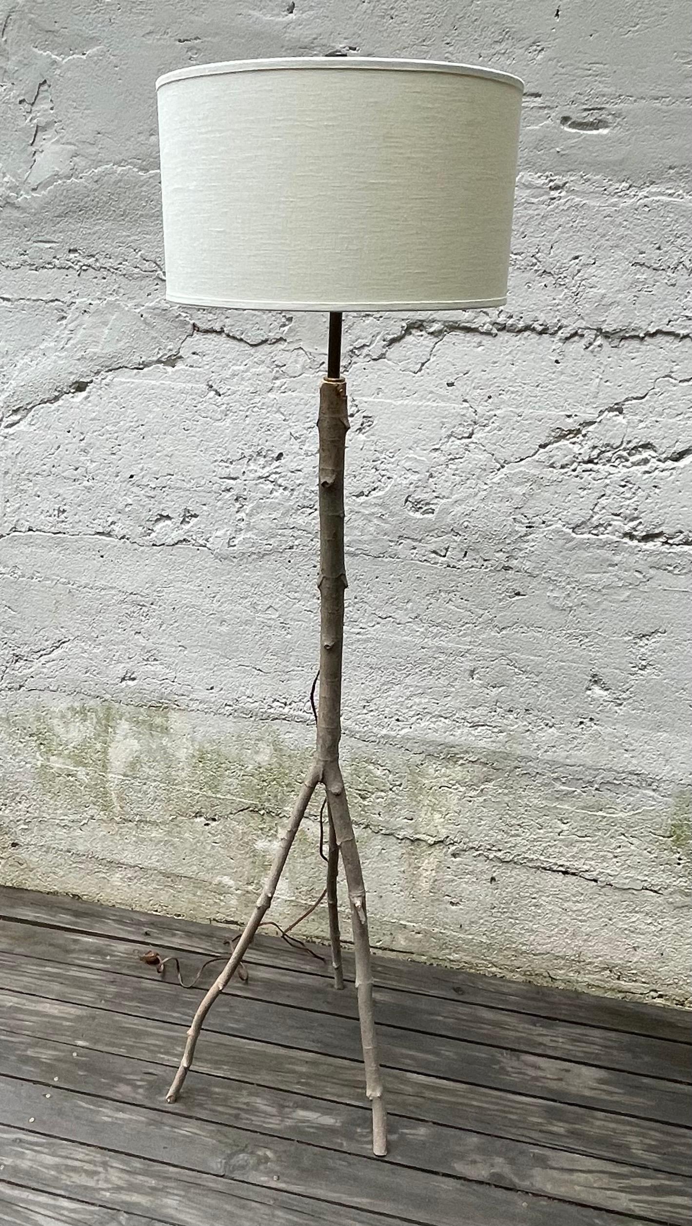 Vintage Arts and Crafts Adirondack Twig Floor Lamp Catskills NY For ...