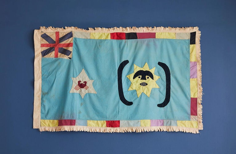 Vintage Asafo Flag in Cotton Applique Patterns, Ghana, 1940s at 1stDibs
