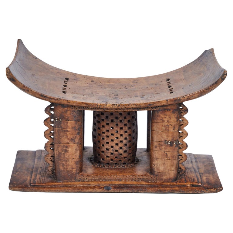 Vintage Ashanti Stool from Ghana at 1stDibs