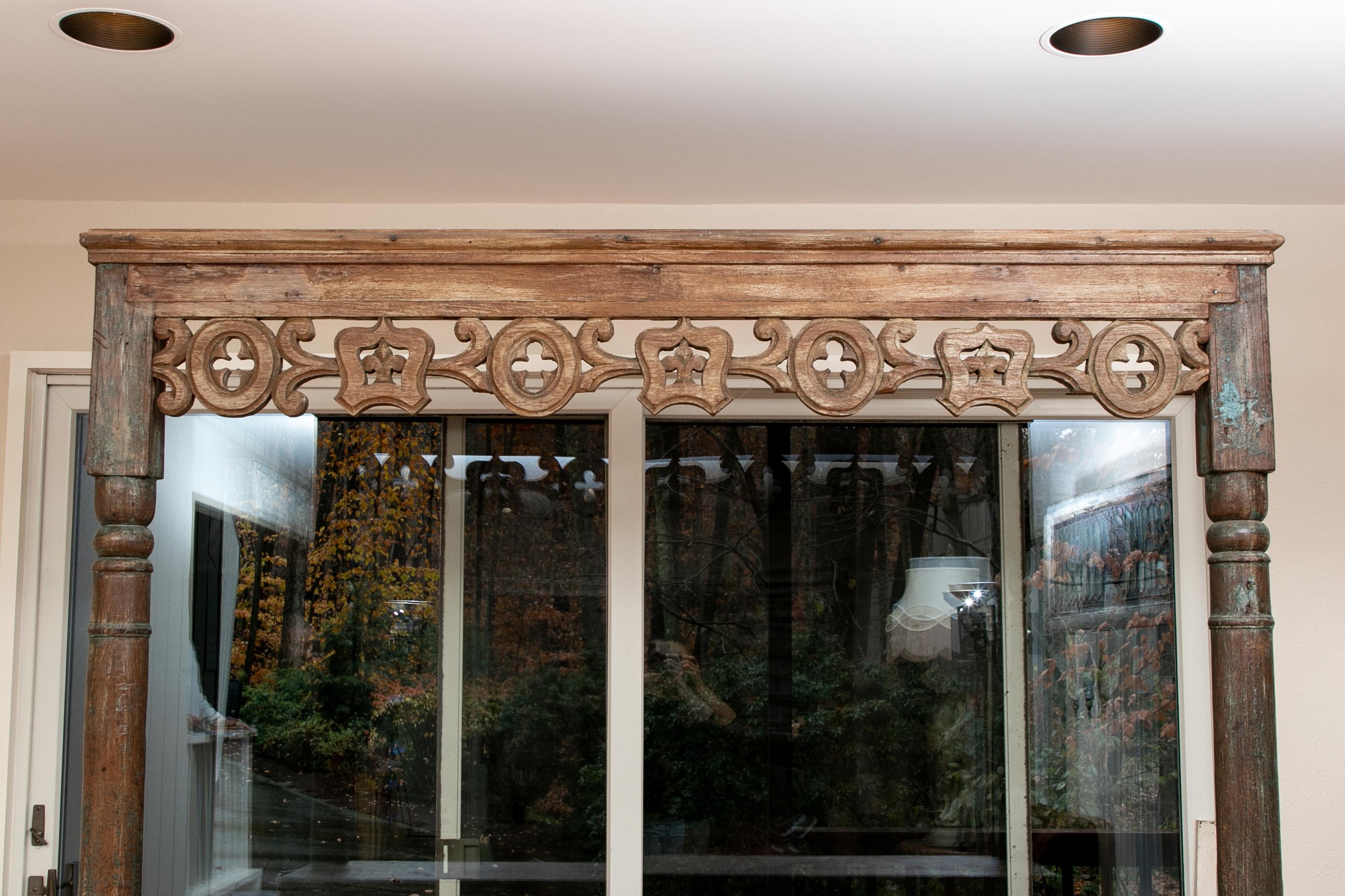 Vintage Asian Carved Bar or Counter with Inset Iron Panels at 1stDibs ...