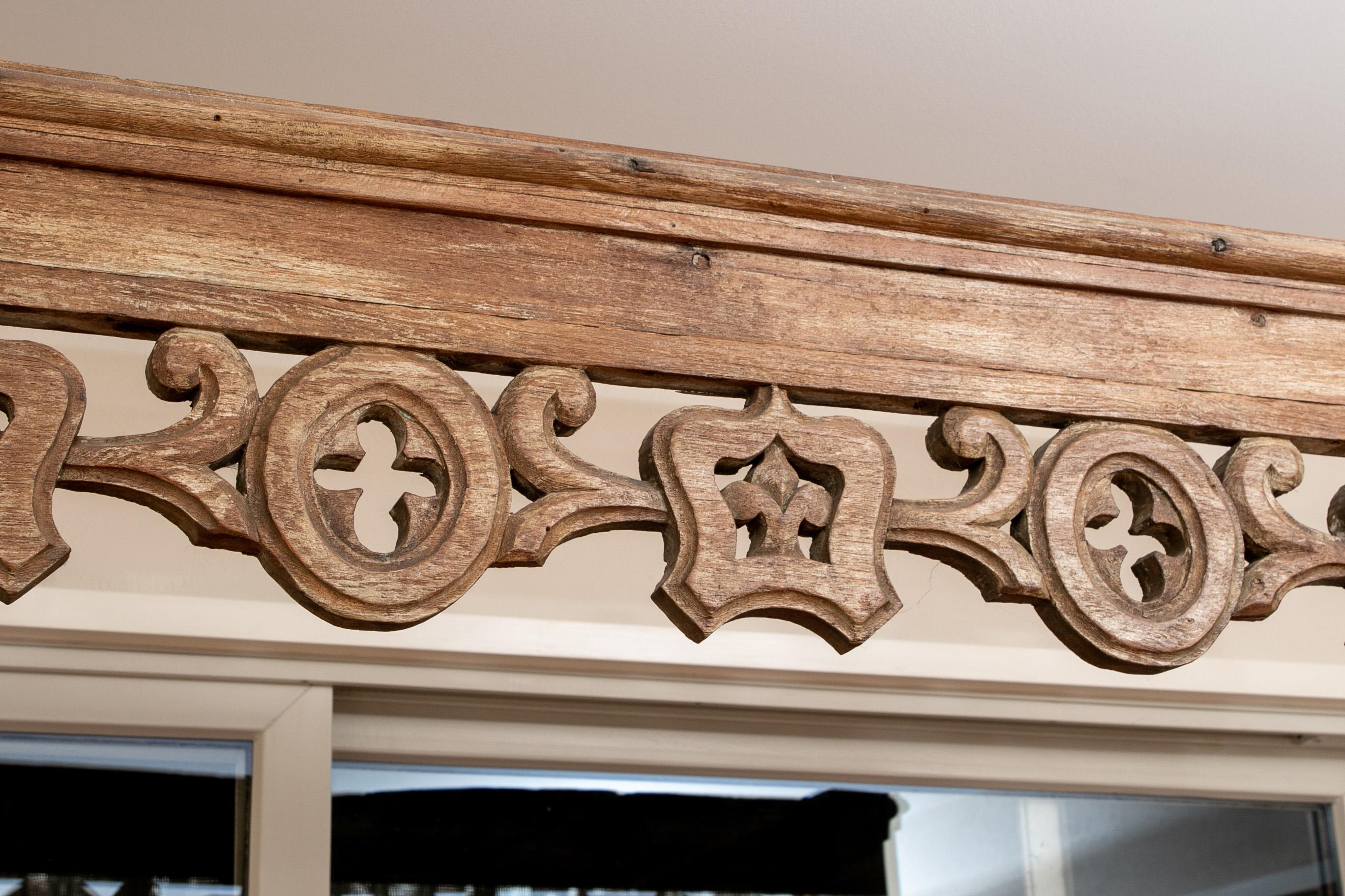 Vintage Asian Carved Bar or Counter with Inset Iron Panels at 1stDibs ...