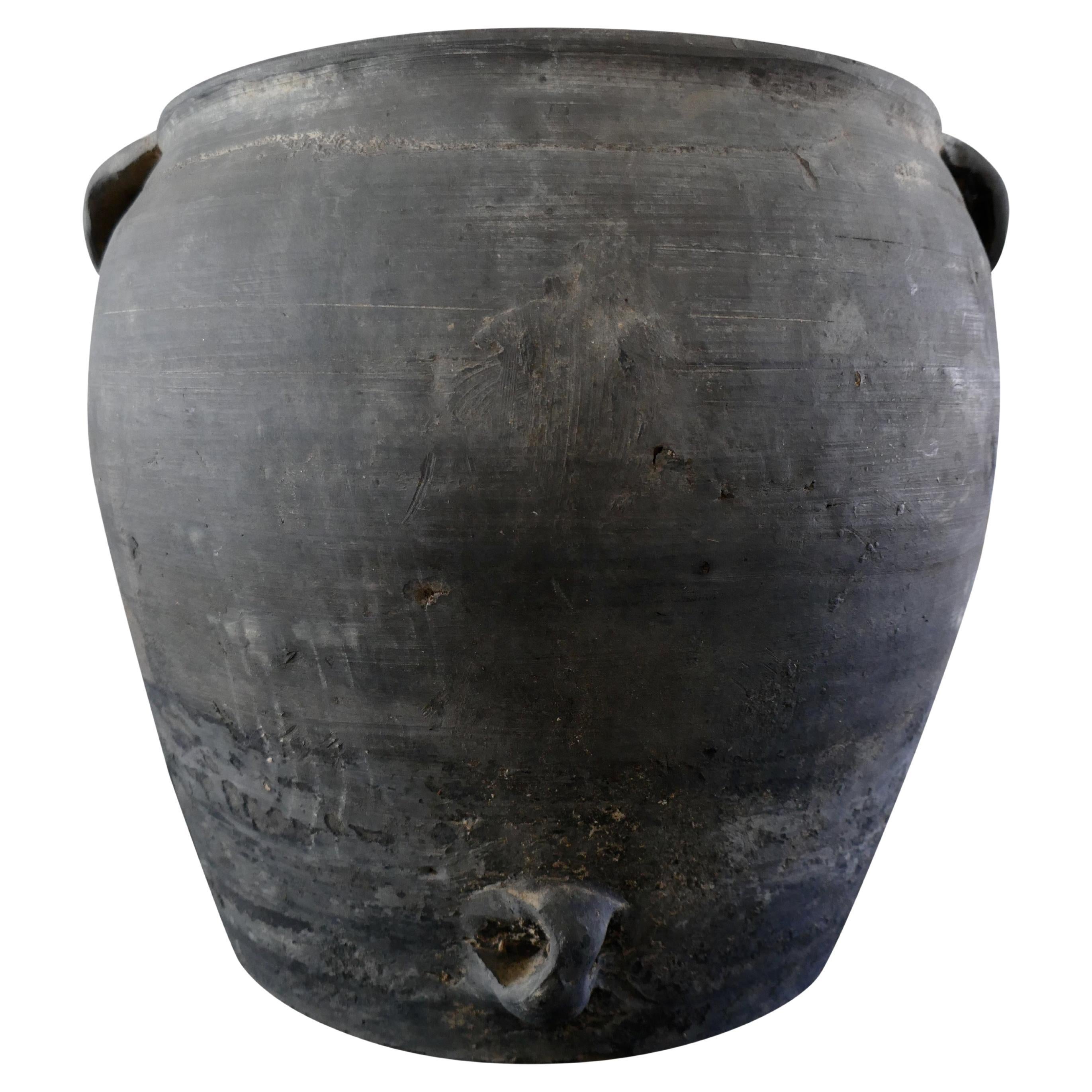 Rustic Antique Clay Vessel at 1stDibs
