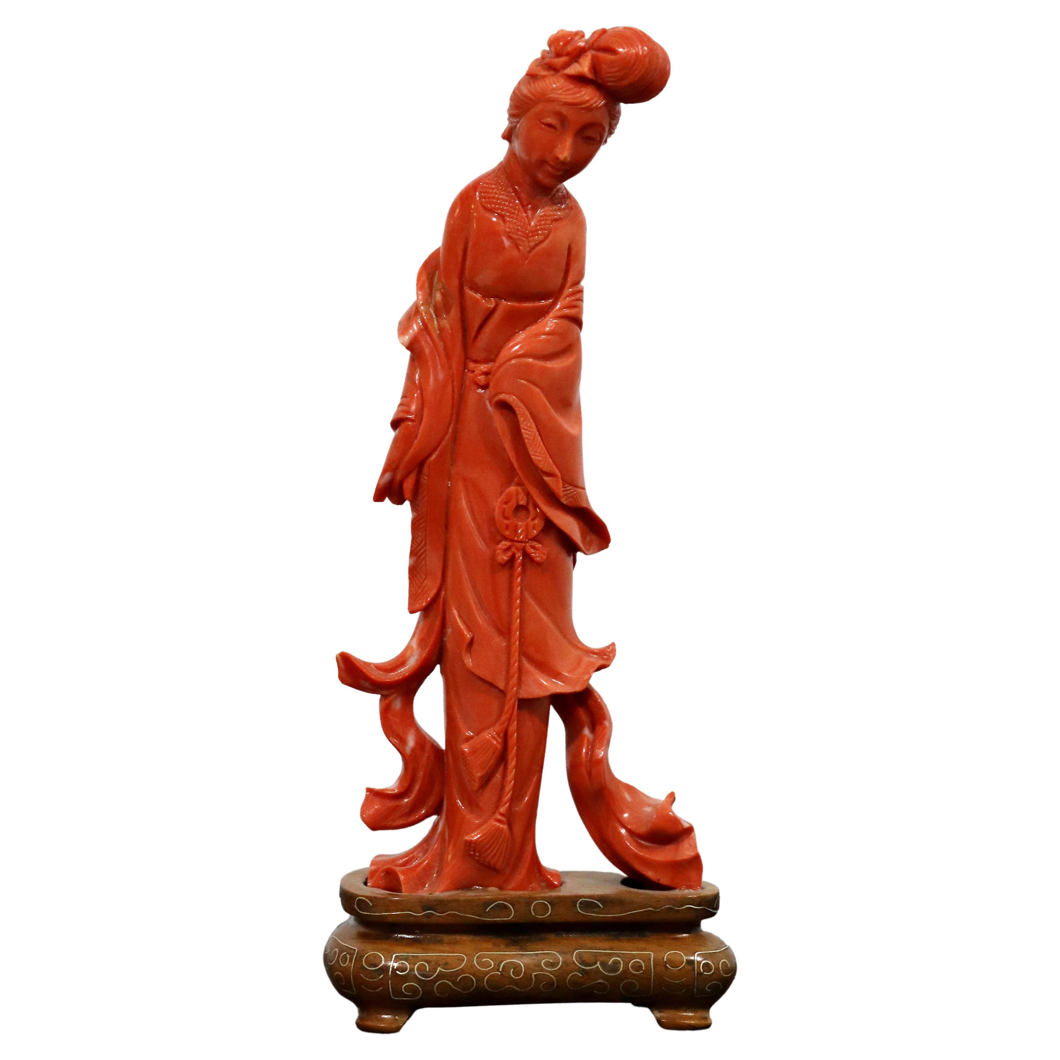 Red Coral Sculpture at 1stDibs