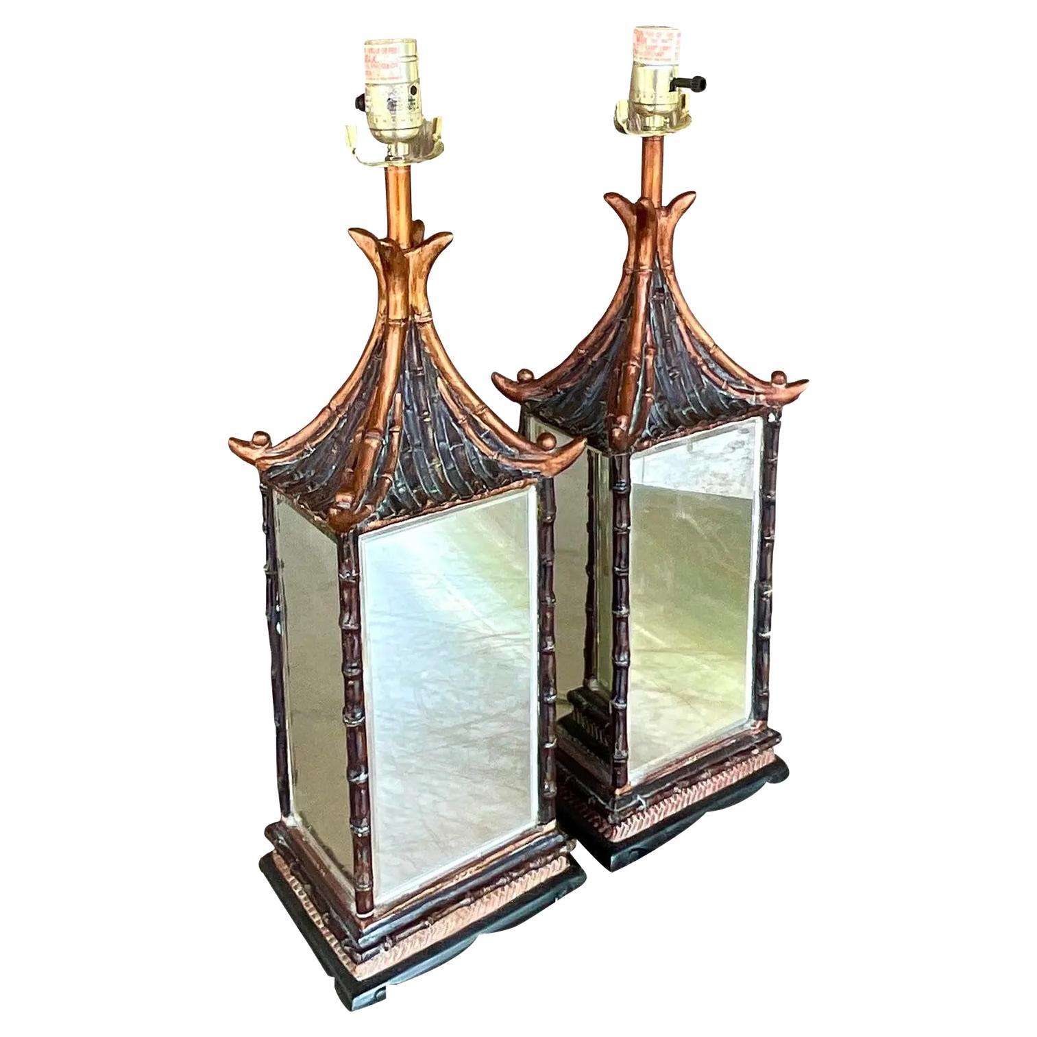 Vintage Asian Vessel Lamp at 1stDibs