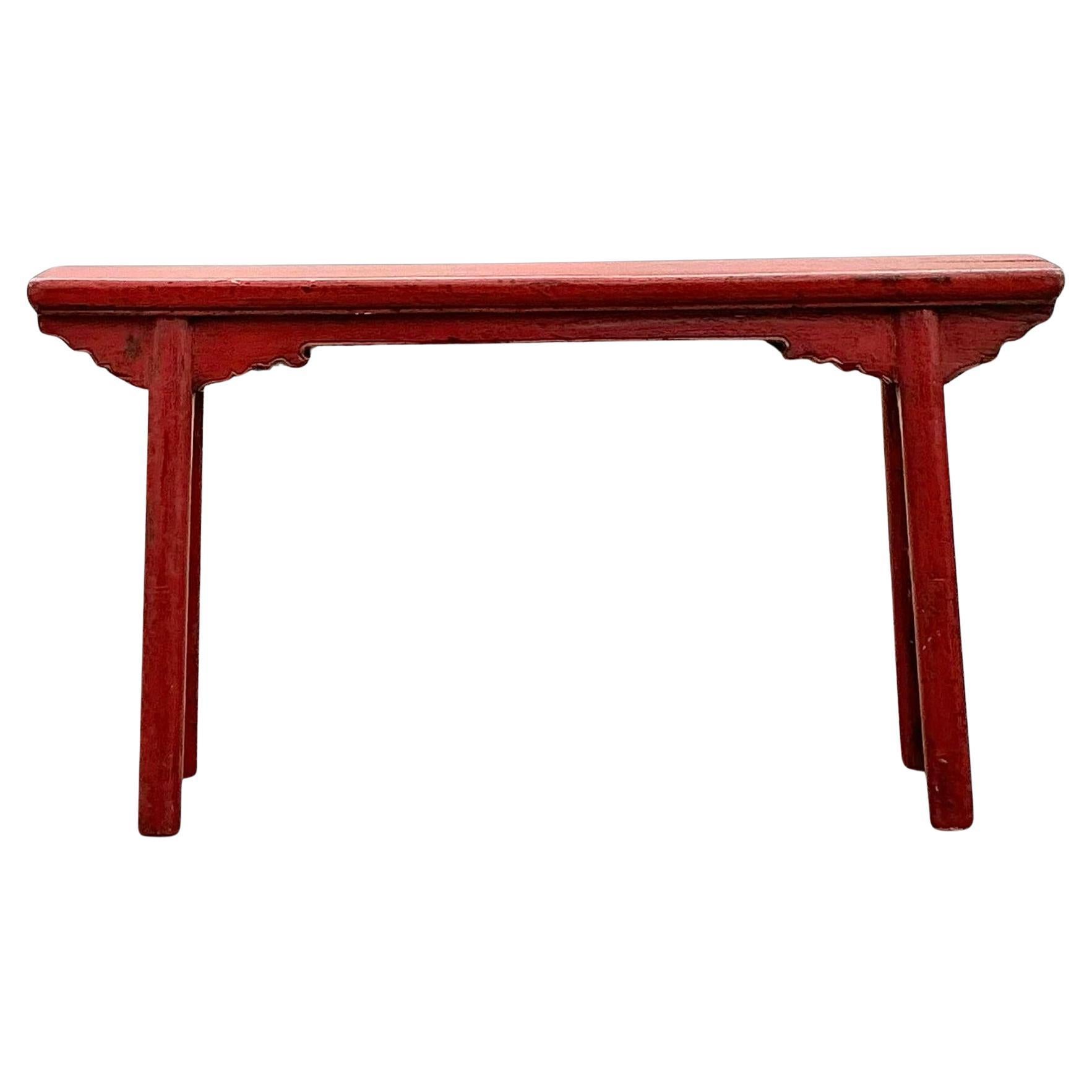 Vintage Asian Reclaimed Wood Altar Bench For Sale at 1stDibs