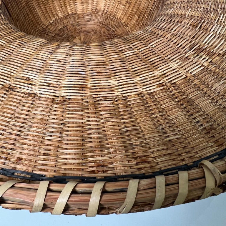 Vintage Asian Traditional Woven Douli Hat Conical Sun Shade Rain Guard ...