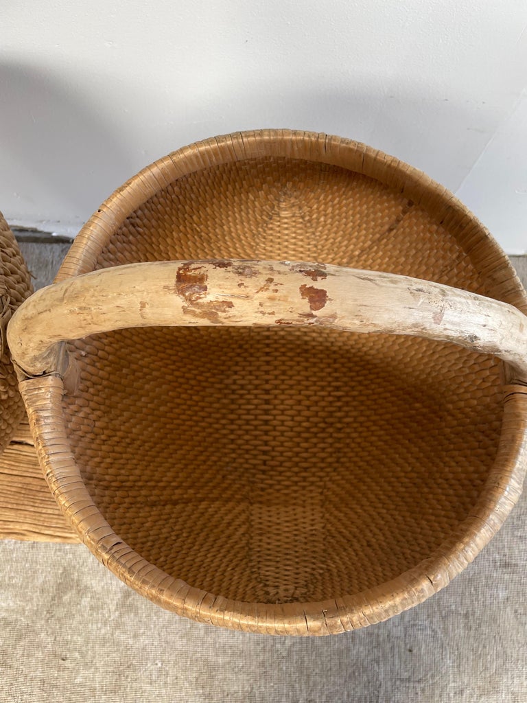 Vintage Asian Woven Baskets For Sale at 1stDibs