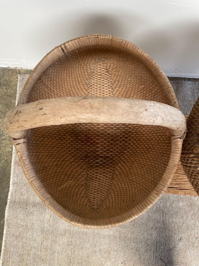 Vintage Asian Woven Baskets For Sale at 1stDibs