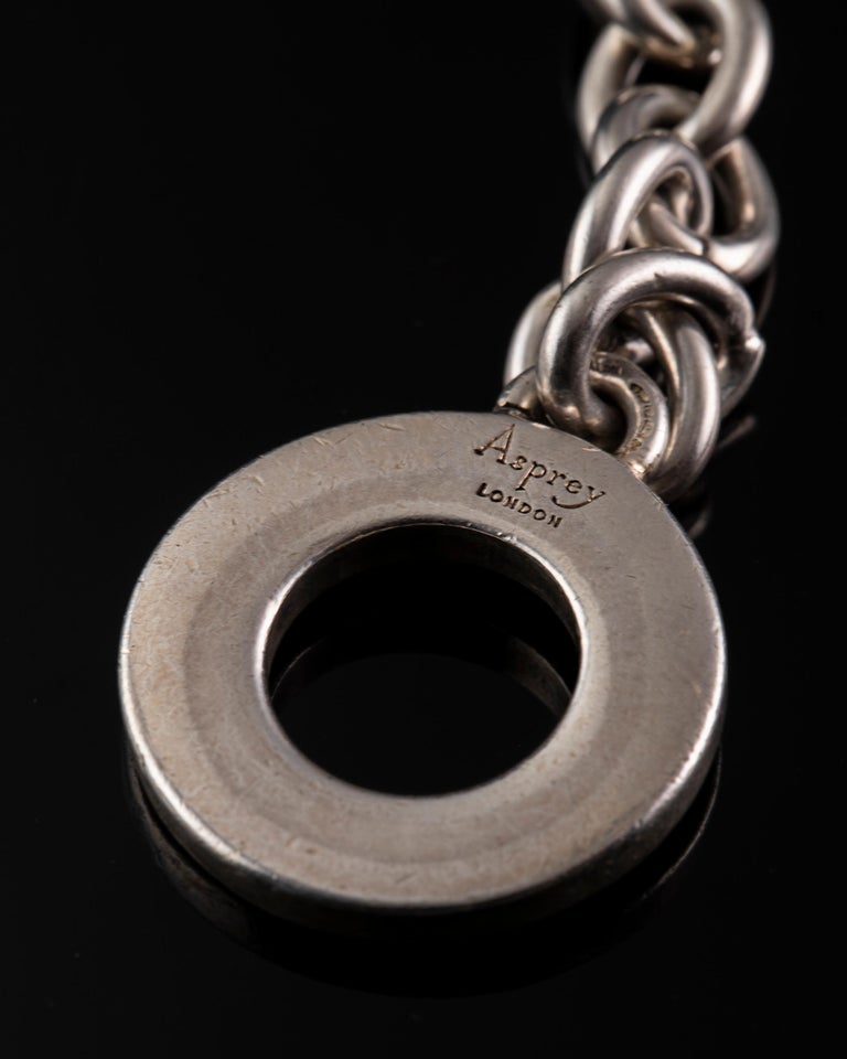Vintage Asprey Silver Bracelet For Sale at 1stDibs