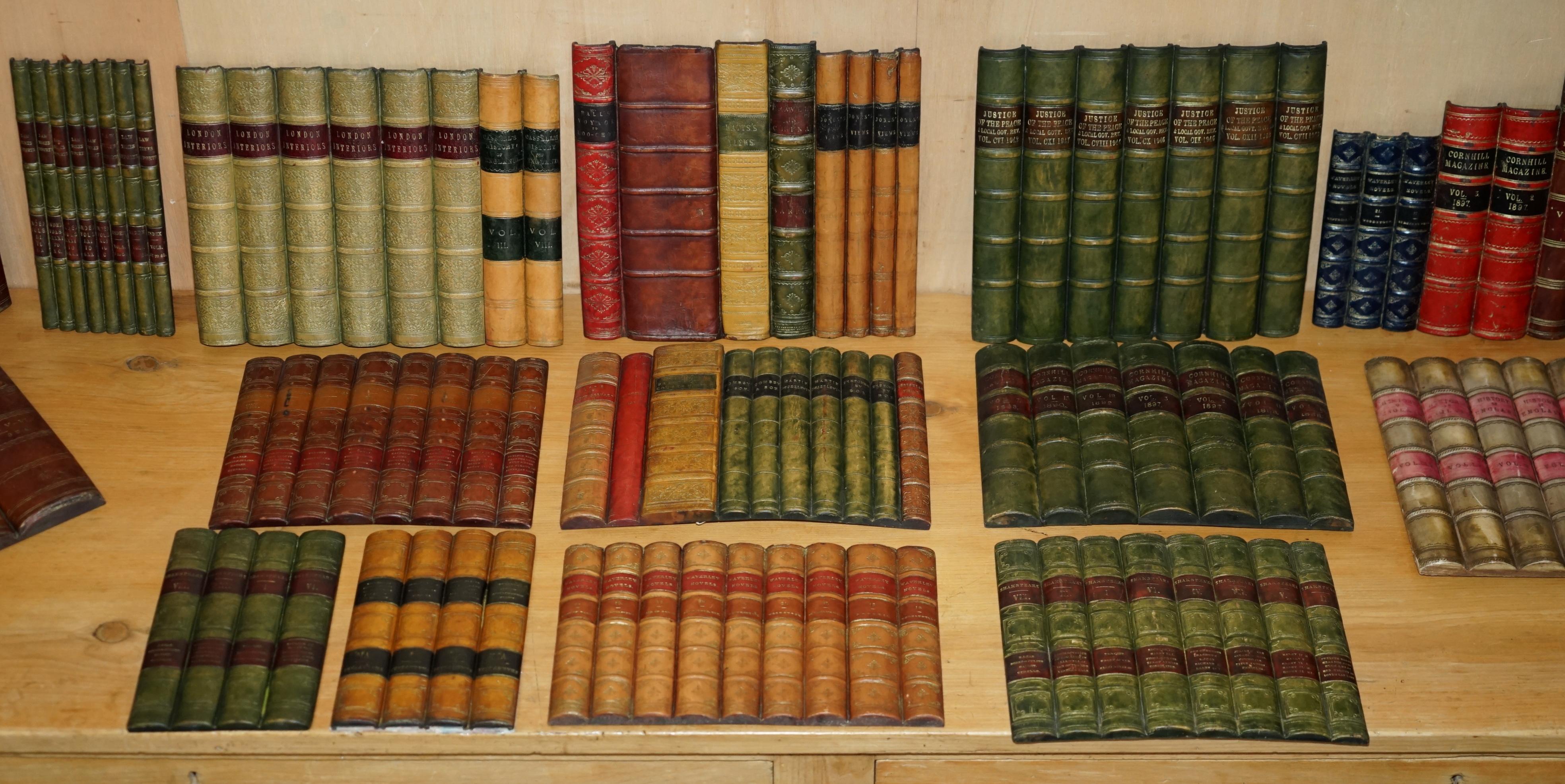 ViNTAGE ASSORTMENT OF FAUX BOOK FRONTS FOR BOOKCASES, HIDDEN DOORS AND ...