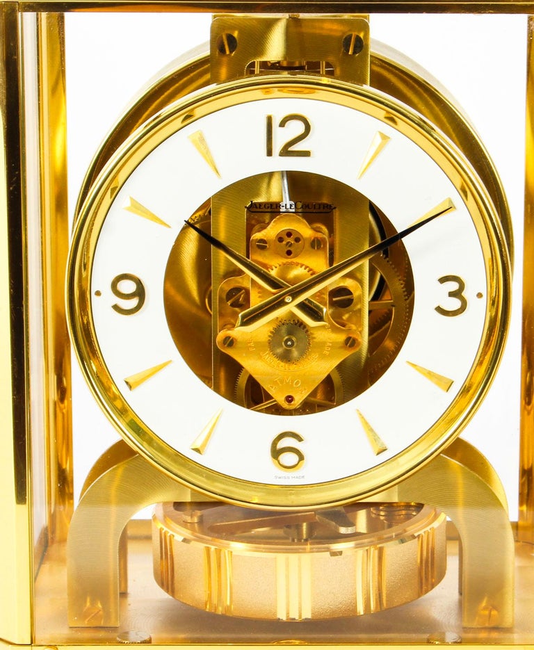 Vintage Atmos Jaeger le Coultre Mantle Clock, 1970 at 1stDibs