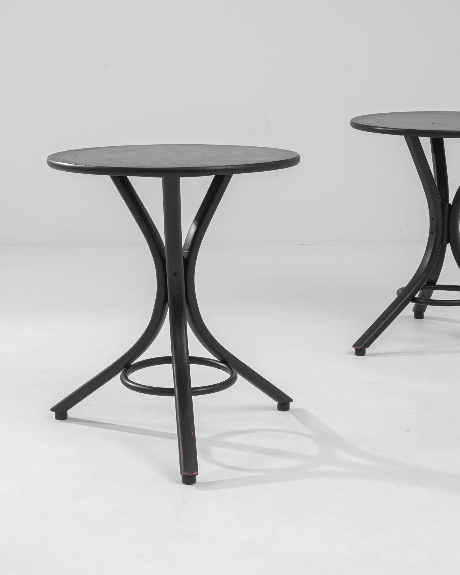 Vintage Austrian Bentwood Bistro Tables, a Pair For Sale at 1stDibs