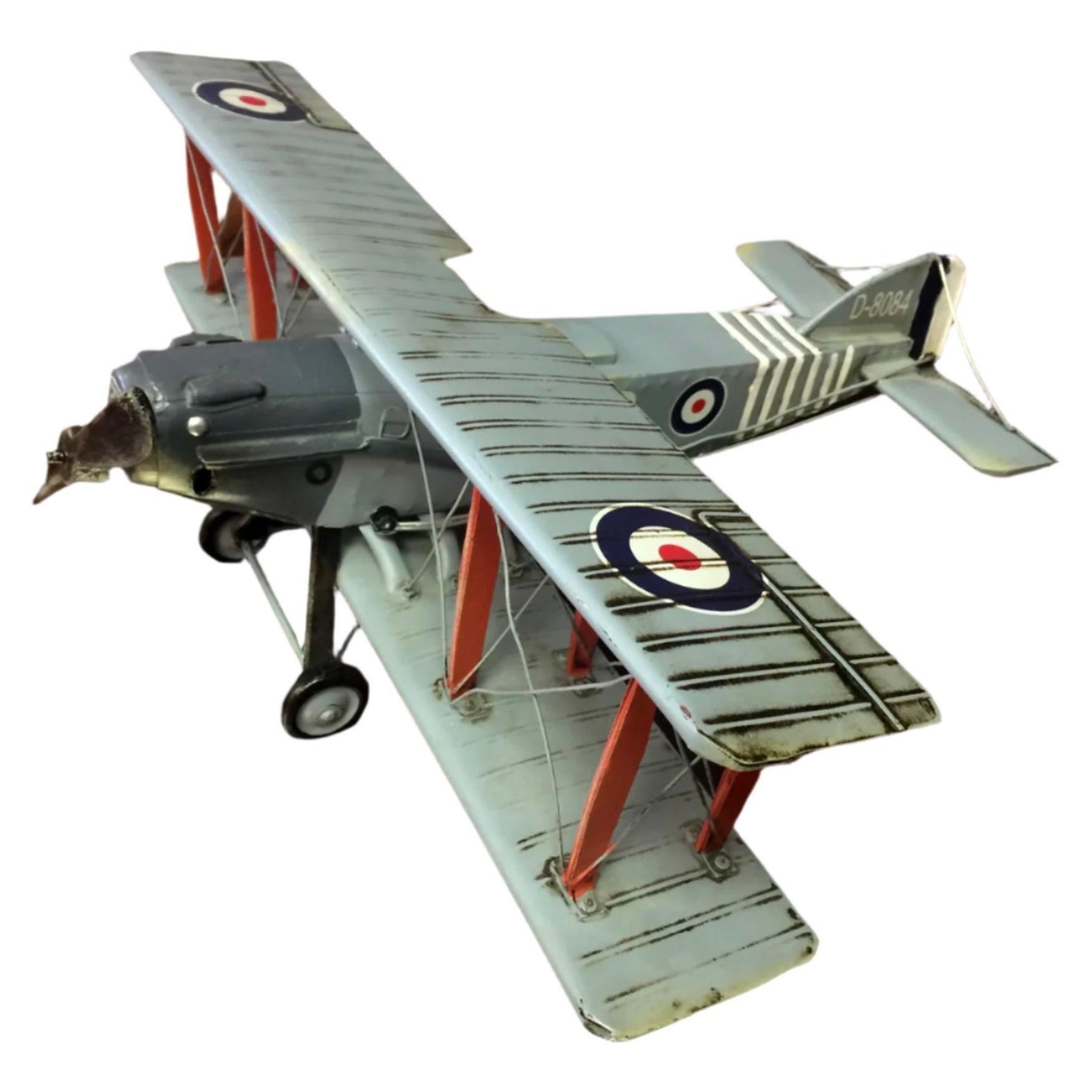 Folk Art Wooden Hand Carved and Painted WW2 Lancaster Bomber Model ...