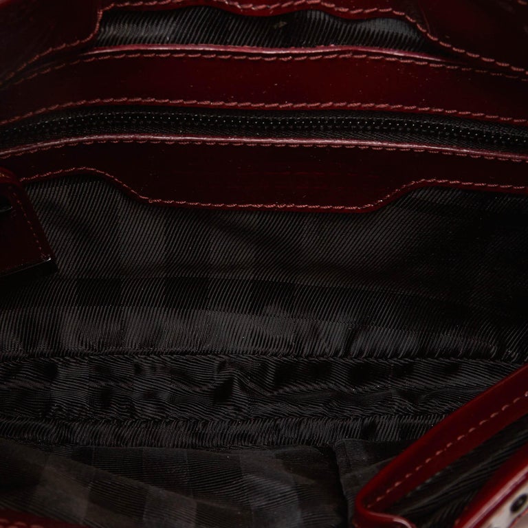 Vintage Authentic Burberry Red Studded Handbag UNITED KINGDOM MEDIUM ...