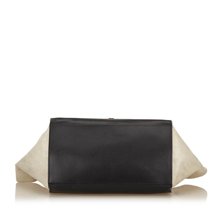 Vintage Authentic Celine Black Trapeze Bag Italy w Dust Bag MEDIUM For ...