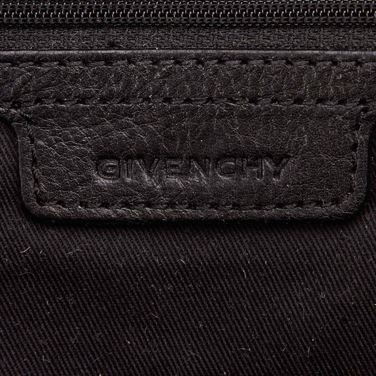 Vintage Authentic Givenchy Black Coated Canvas Fabric Handbag France ...