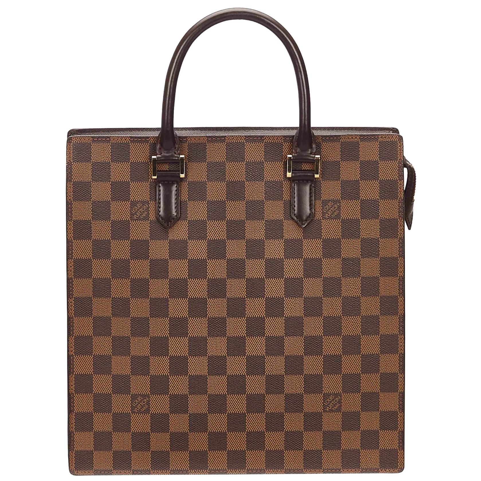 Vintage Authentic Louis Vuitton Brown Ebene Venice Sac Plat France ...