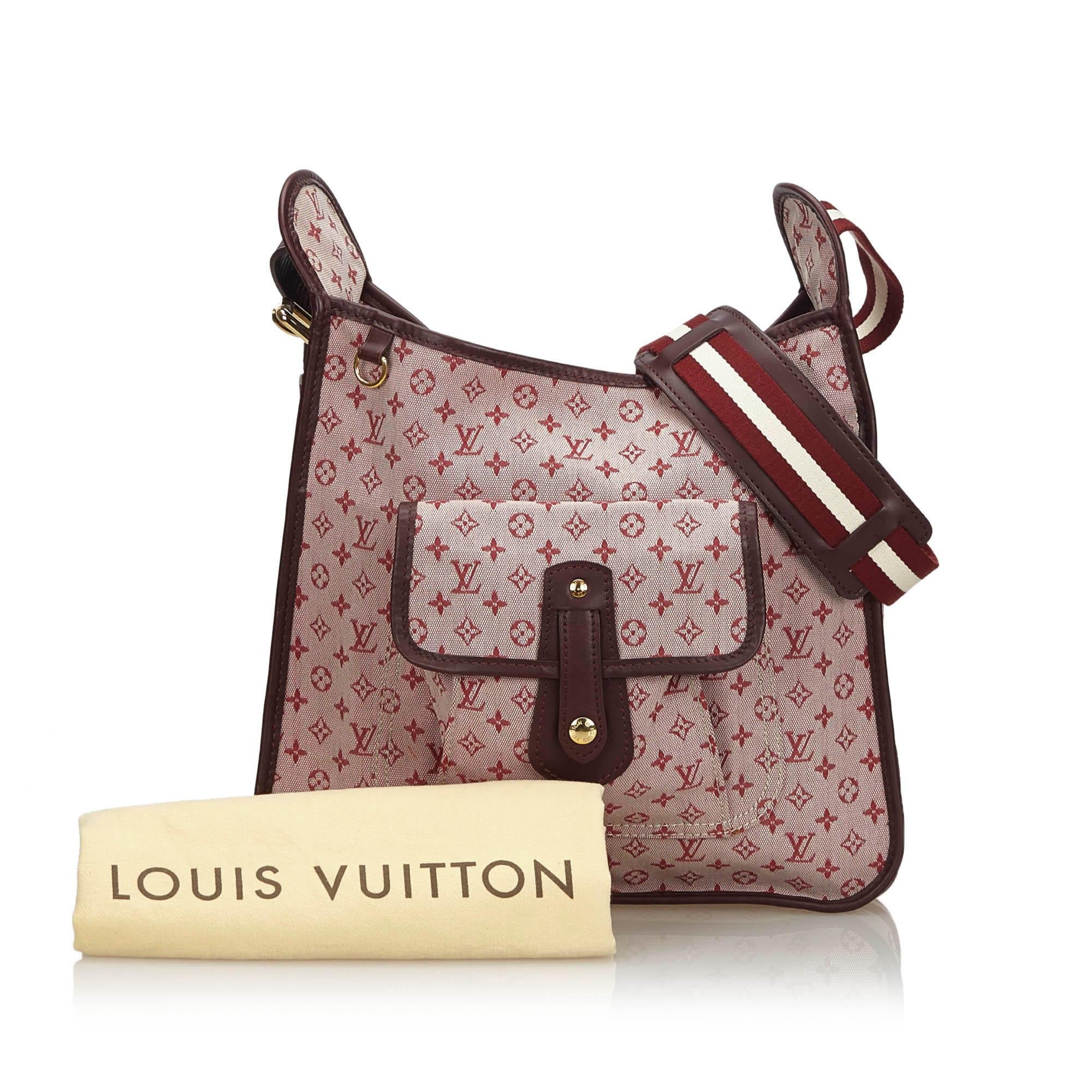 Vintage Authentic Louis Vuitton Pink Monogram Mini Lin Mary Kate France ...