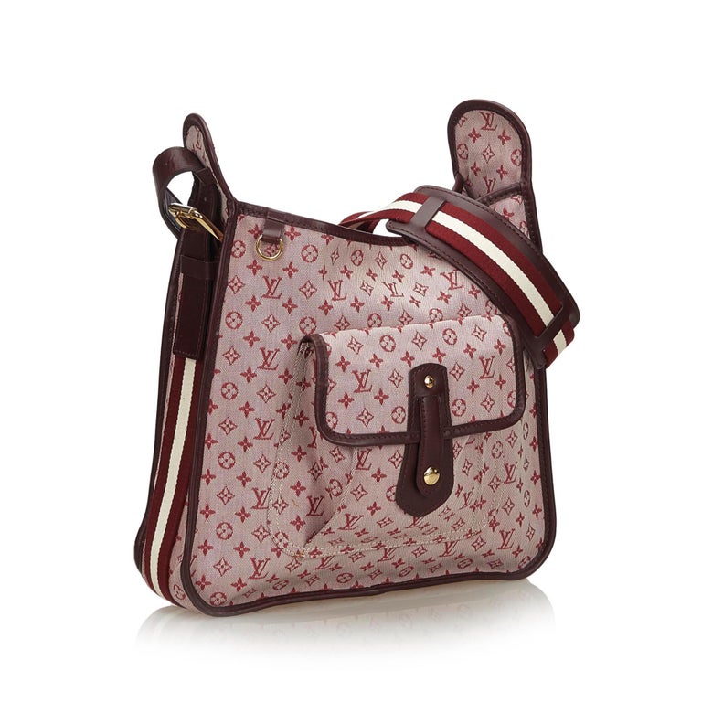 Vintage Authentic Louis Vuitton Pink Monogram Mini Lin Mary Kate France ...