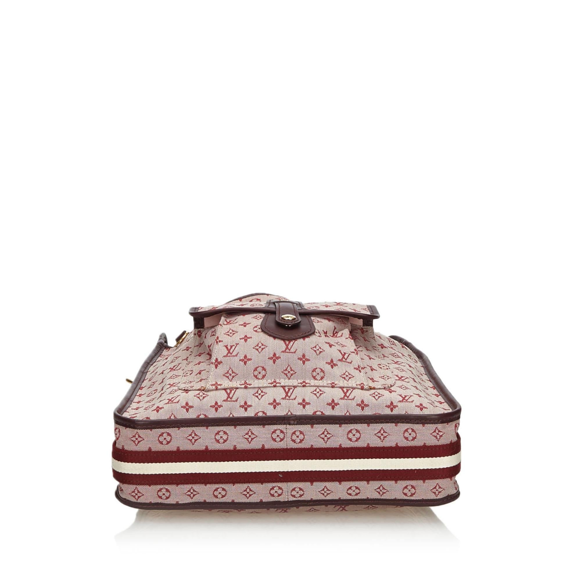 Vintage Authentic Louis Vuitton Pink Monogram Mini Lin Mary Kate France ...