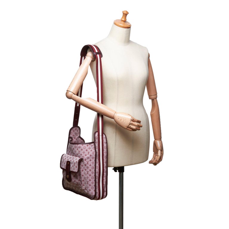 Vintage Authentic Louis Vuitton Pink Monogram Mini Lin Mary Kate France ...