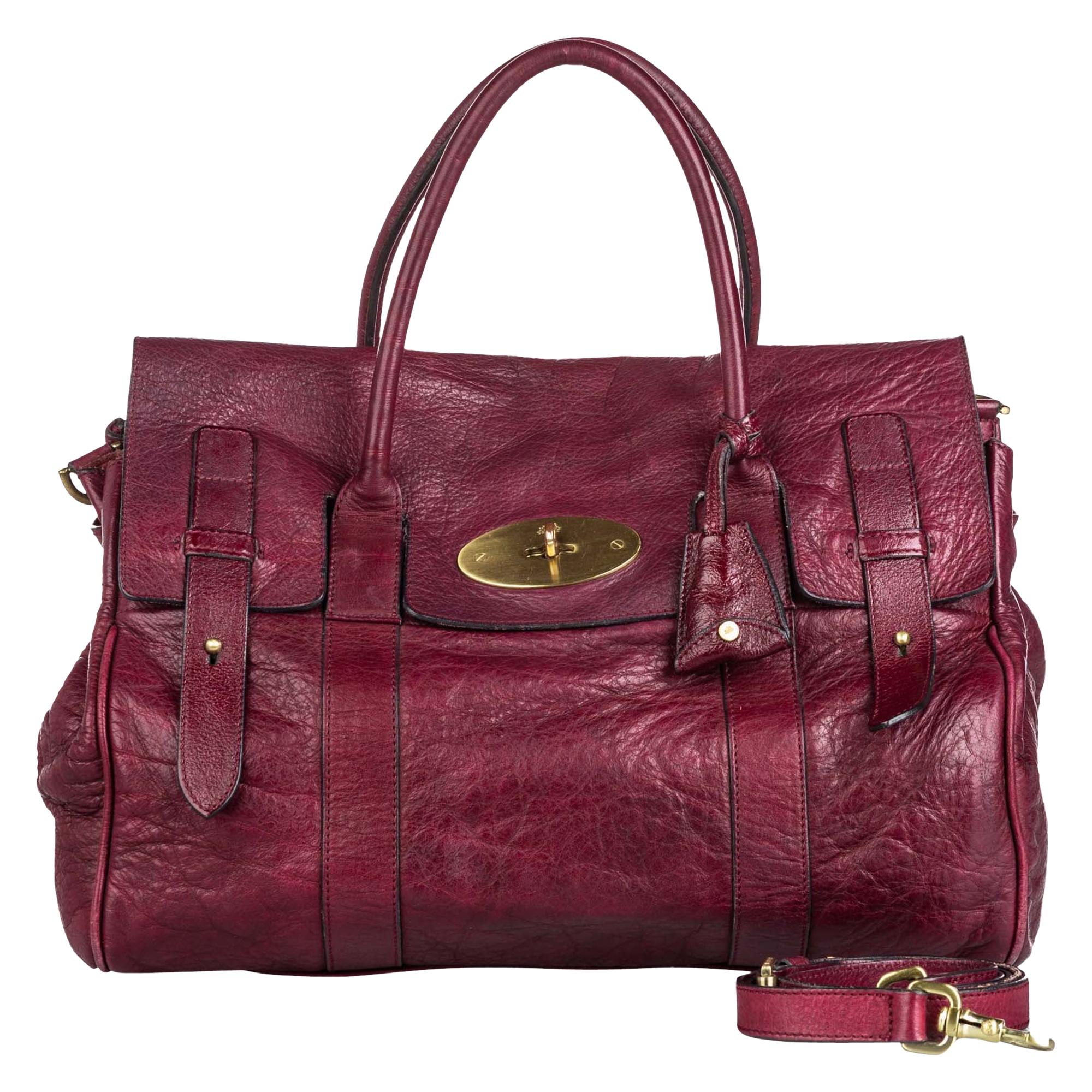Vintage Authentic Mulberry Leather Roxanne Handbag w Dust Bag MEDIUM ...