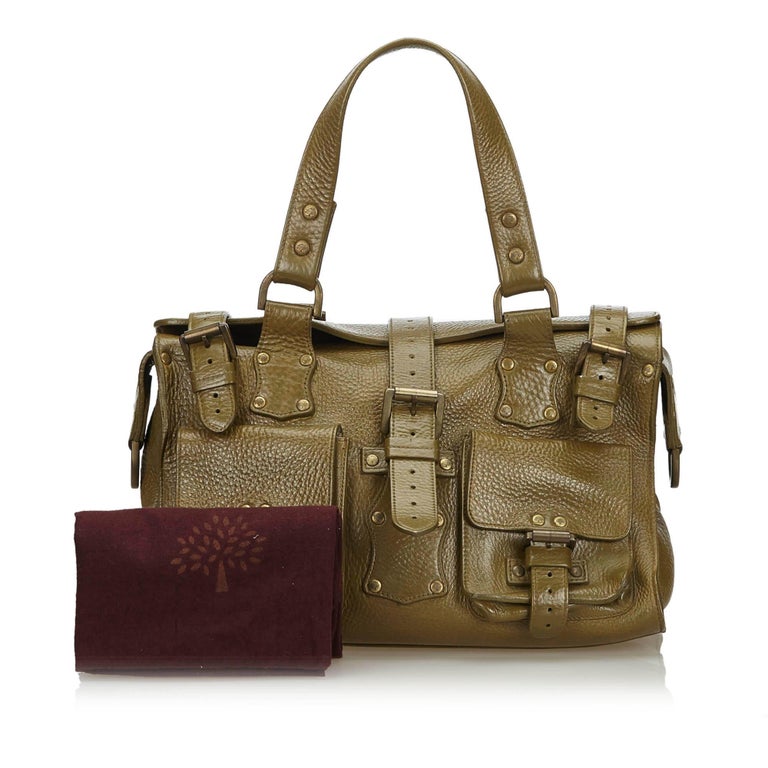 Vintage Authentic Mulberry Leather Roxanne Handbag w Dust Bag MEDIUM ...