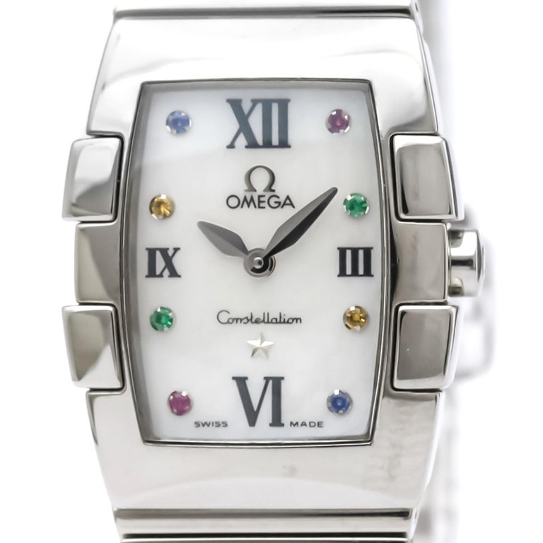 Vintage Authentic Omega Constellation Mini Quadrella Quartz Watch 1584 ...