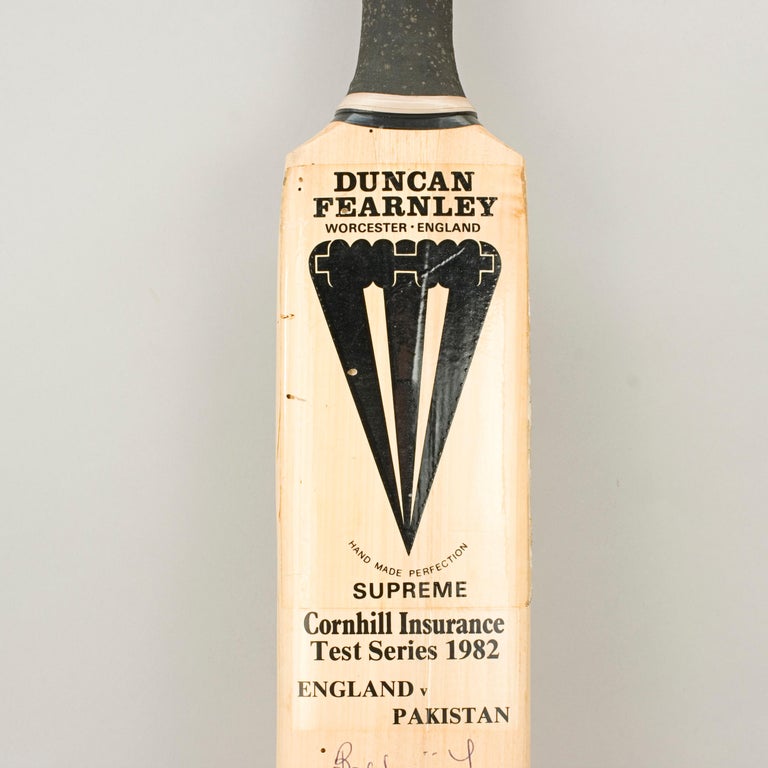 Vintage Autographed Duncan Fearnley Cricket Bat, England V Pakistan ...