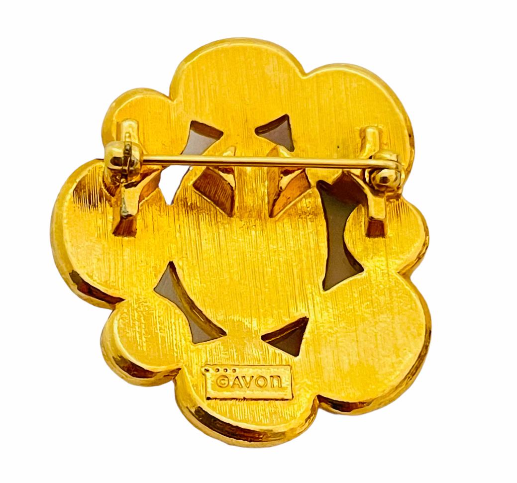 Vintage AVON pearl cabochon jewel brooch at 1stDibs | avon brooches ...