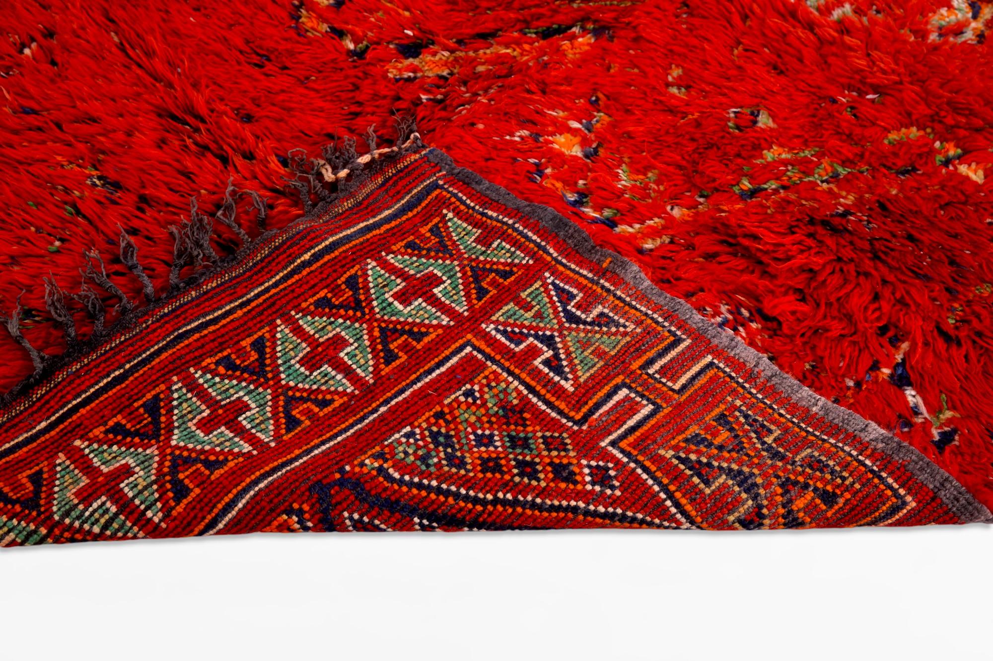 Vintage Azrou Tribal Rug: Authentic Moroccan Masterpiece For Sale at ...
