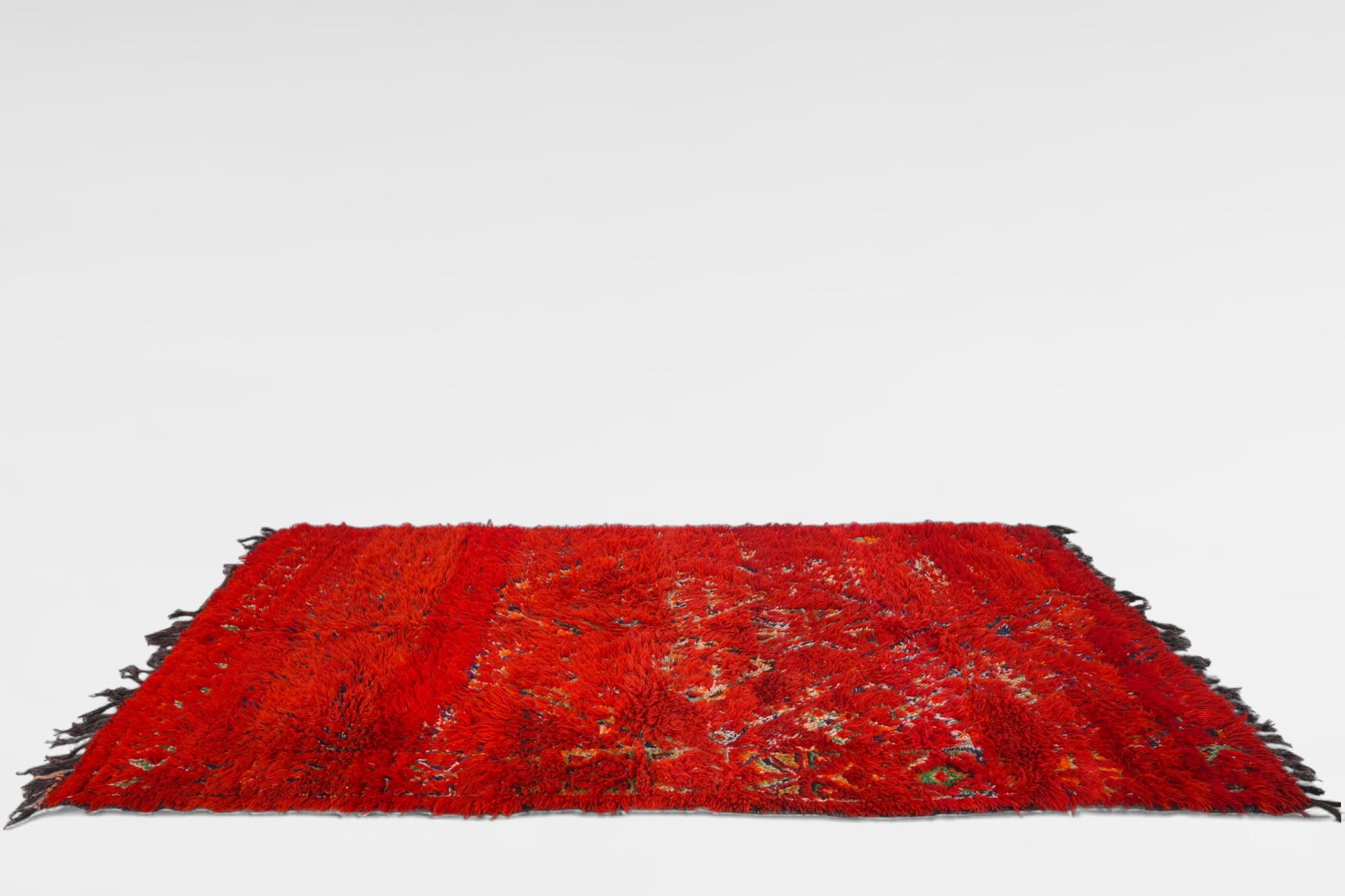 Vintage Azrou Tribal Rug: Authentic Moroccan Masterpiece For Sale at ...