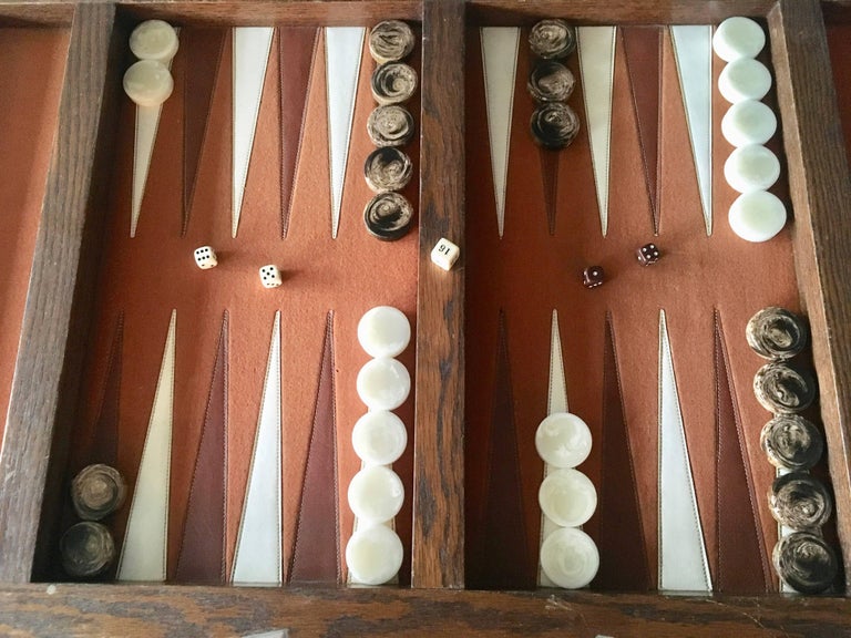 Vintage Backgammon Table at 1stDibs