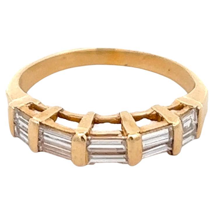 14 Karat Ring with 0.75tw Baguette Diamonds For Sale at 1stDibs