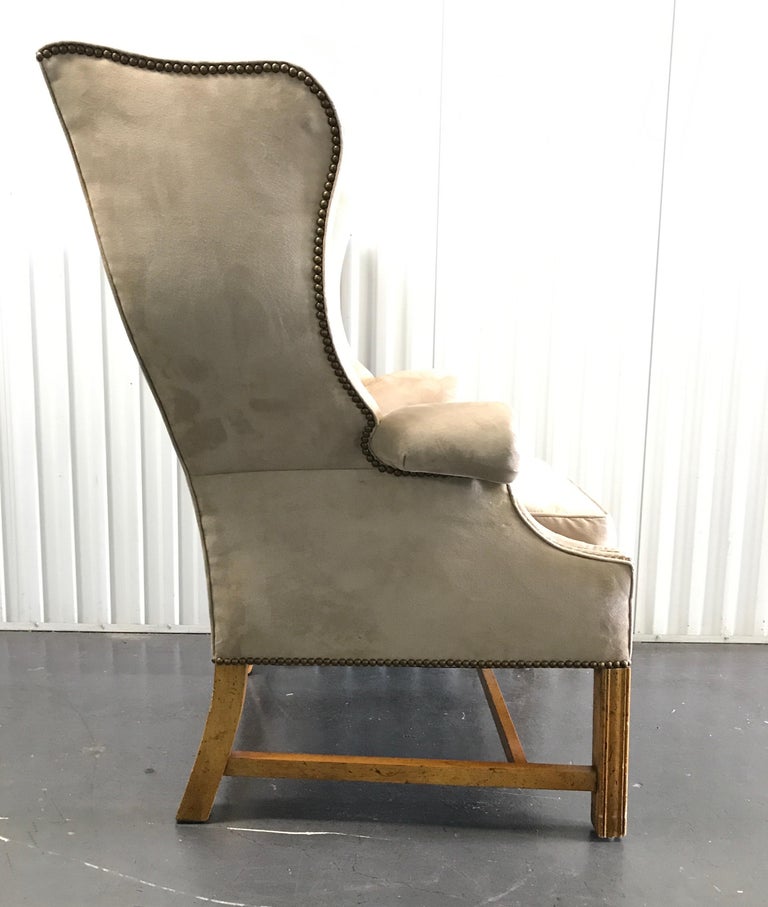 Vintage Baker Chippendale Style Wing Chair at 1stDibs | vintage ...