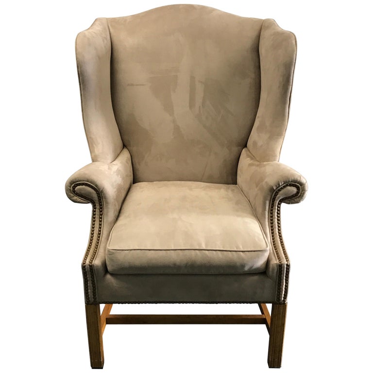 Vintage Baker Chippendale Style Wing Chair at 1stDibs | vintage ...