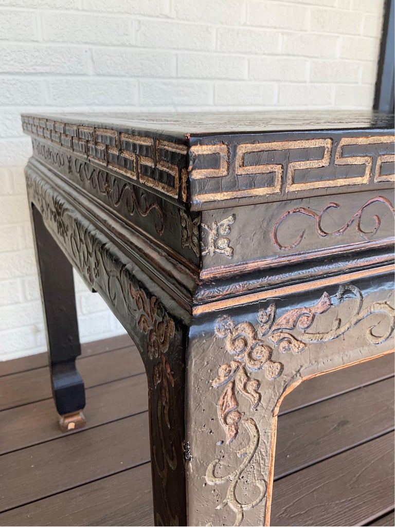 Vintage Baker Furniture Company Chinoiserie Side Tables, a Pair For ...