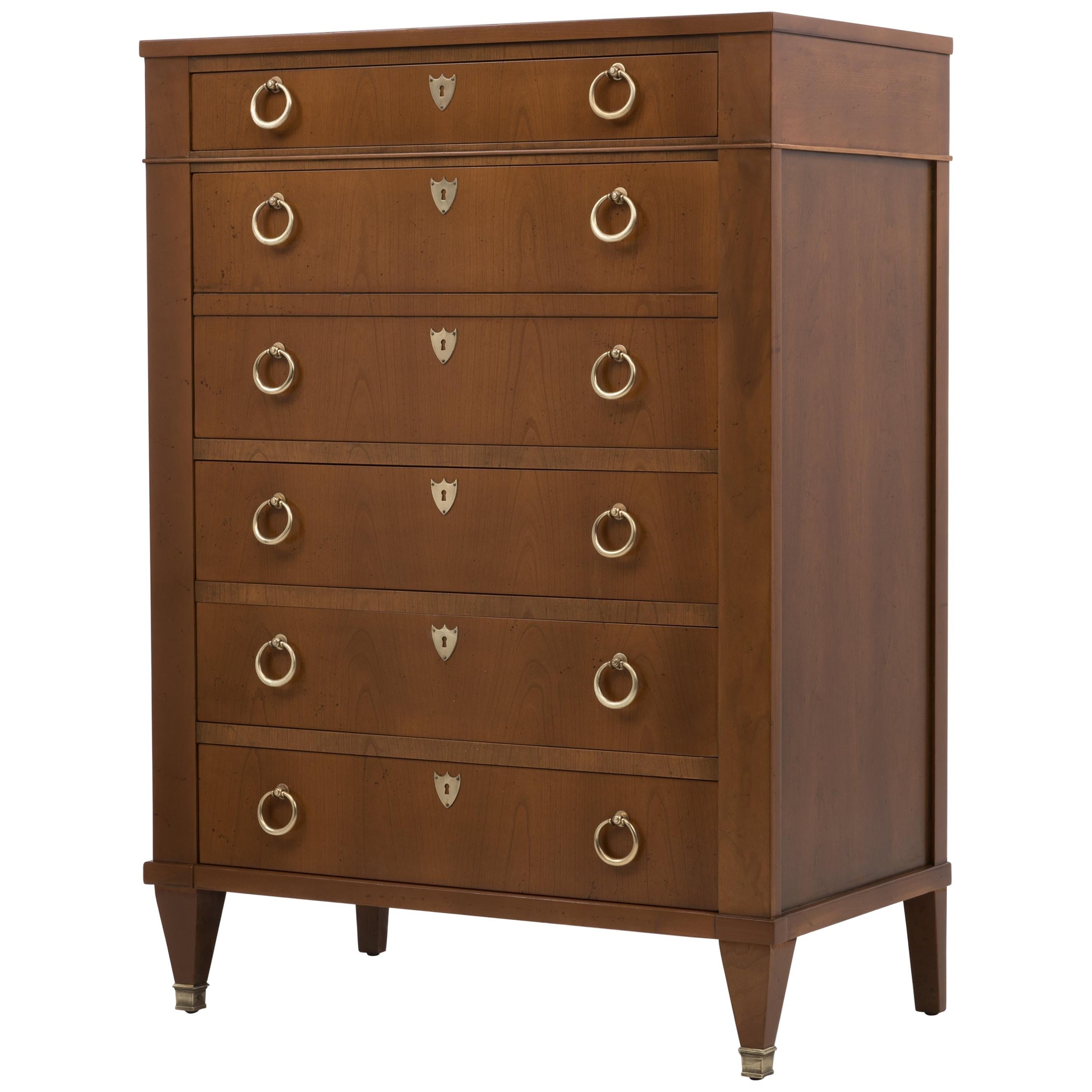 Vintage Baker Neoclassical Hollywood Regency Tall Chest of Drawers Men ...