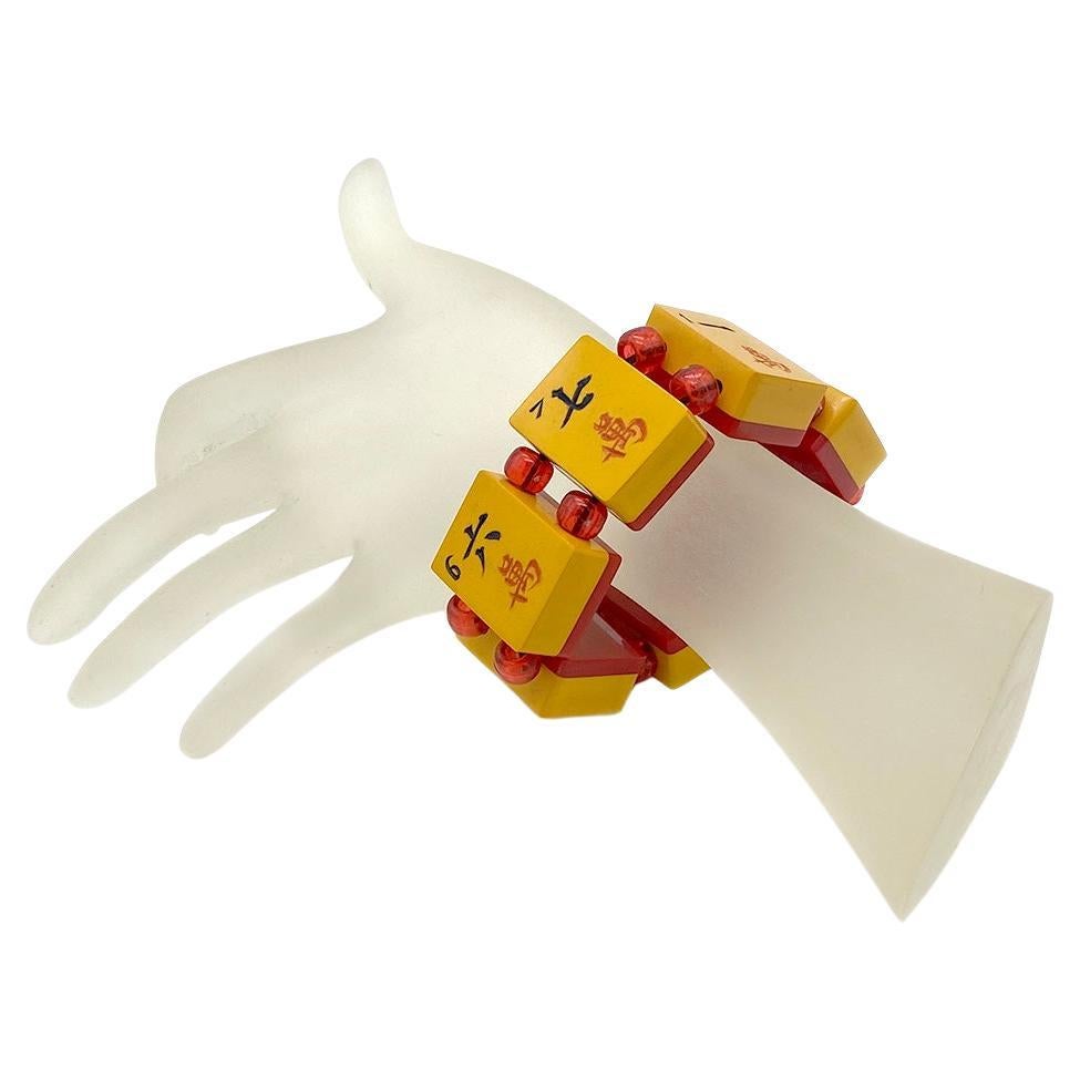 Vintage Bakerlite Mahjong Bracelet For Sale at 1stDibs