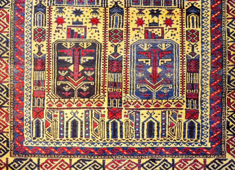 Vintage Baluchi Prayer Rug For Sale at 1stDibs